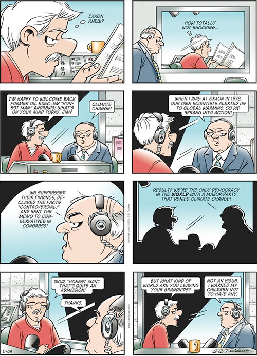 Sunday Comics: An Honest Man at Exxon – This is Not Cool